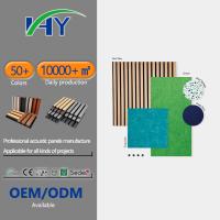 China Decorative Wood Slat Acoustic Panel With Customized Finish And Sound Absorption for sale