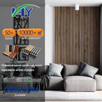 China Wood Slat Acoustic Panel For Commercial Spaces With Flame Retardant And Noise Reduction for sale