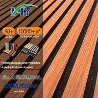 China Eco Friendly Wood Slat Acoustic Panel With Sound Absorption And Custom Design for sale