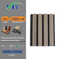 China Modern Wood Slat Acoustic Panel With Mdf And Customized Options For Sound Absorption for sale