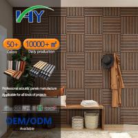 China Flame Retardant And Sound Absorbing Wood Slat Acoustic Panel For Residential Use for sale