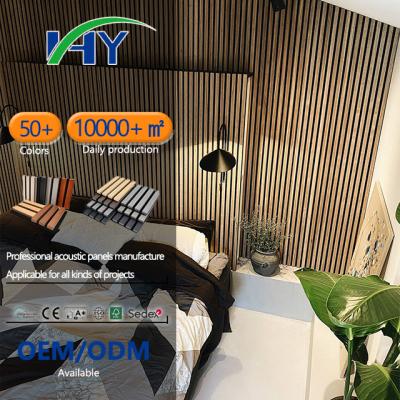 China Architectural Wood Slat Acoustic Panel With Customized Details And Acoustic Performance for sale