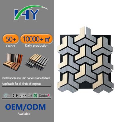 China Wood Slat Acoustic Panel For Residential Interiors With Sound Absorption And Mdf for sale