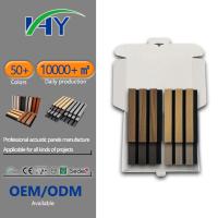 China Wood Slat Acoustic Panel With Custom Patterns And Pet For Acoustic Enhancement for sale