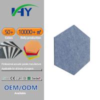 China Modern Hexagon Acoustic Panels PET Sound Absorption Fire Retardant Customizable for sale