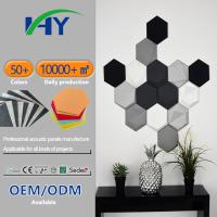 China PET Hexagon Acoustic Panels Flame Retardant Sound Damping Panels For Home Theater for sale