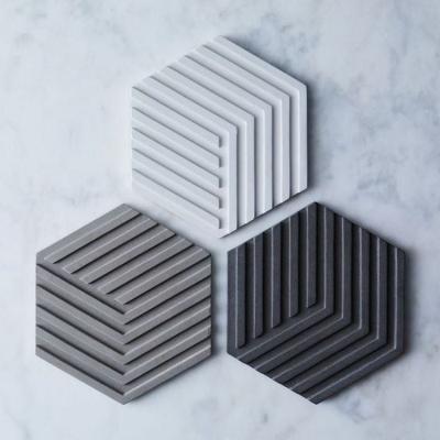 China Soundproof Hexagon Acoustic Panels Customizable Design Flame Retardant PET Material for sale