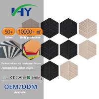 China Eco Friendly Hexagon Acoustic Panels PET Fiber Sound Absorption Flame Retardant Option for sale