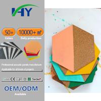China Interior Design Hexagon Acoustic Panels PET Flame Retardant Customizable Acoustic Panels for sale