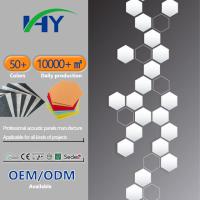 China Hexagon Acoustic Panels Flame Retardant Class A PET Sound Absorption Customizable for sale