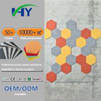 China Hexagon Acoustic Panels Professional Acoustic Solution Flame Retardant PET Custom for sale