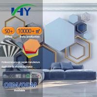 China Hexagon Acoustic Panels Acoustic Wall Panels Flame Retardant PET Customizable Design for sale