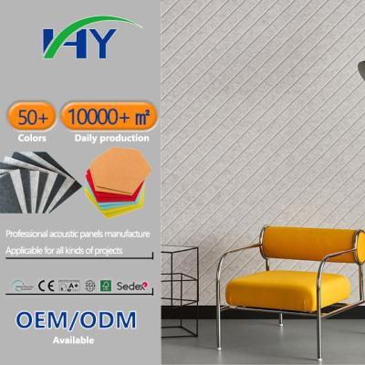 China Flame Retardant PET Acoustic Panels For Auditorium Wall Cladding for sale