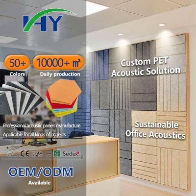 China Recycled Material Acoustic Wall Panel Offering PET Construction And Sound Absorption [DRAFT-FIX] for sale