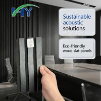 China Eco Conscious Wood Slat Acoustic Panel With Mdf And Sound Absorption for sale
