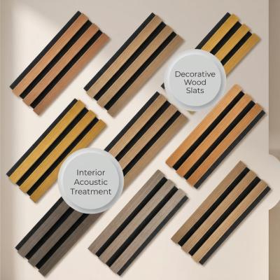China Wood Slat Acoustic Panel In Mdf With Sound Absorption And Custom Sizes [DRAFT-FIX] for sale