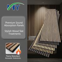 China Flame Retardant Wood Slat Acoustic Panel For Office And Studio Use [DRAFT-FIX] for sale