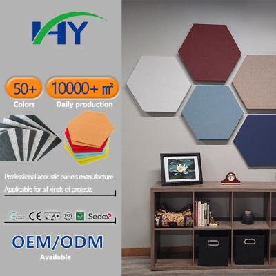 China 25*30cm Eco Hexagon Acoustic Panels for Home Sound Absorption [DRAFT-FIX] for sale