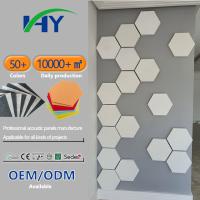 China Hexagon Acoustic Panels Sound Absorption NRC 0.9 For Studio And Restaurant for sale