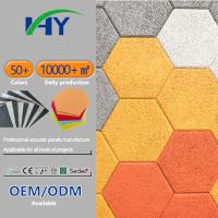China Contractor Grade Hexagon Acoustic Panels PET Polyester Fiber Sound Absorption for sale