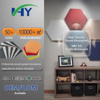 China Home Studio Hexagon Acoustic Panels Flame Retardant PET Sound Absorption Customizable [DRAFT-FIX] for sale