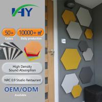 China Hexagon Acoustic Panels Acoustic Wall Panels Flame Retardant PET Customizable Design [DRAFT-FIX] for sale