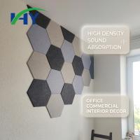 China Modern Design Hexagon Acoustic Panels PET For Studio And Meeting Room Use for sale