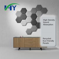 China OEM Wholesale Hexagon Acoustic Panels Flame Retardant PET For Commercial Building Material Supply for sale