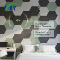 China Hexagon Acoustic Panels PET Flame Retardant Sound Absorption For Office for sale