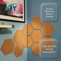 China Acoustic Treatment Hexagon Acoustic Panels PET For Office Wall Panels for sale
