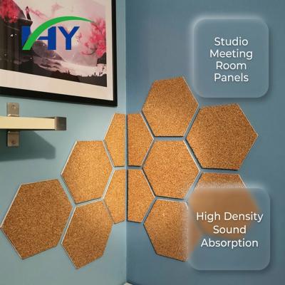 China Acoustic Treatment Hexagon Acoustic Panels PET For Office Wall Panels for sale
