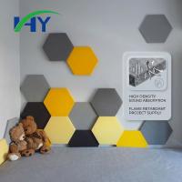 China Hexagon Acoustic Panels Customized PET For Office And Classroom Noise Control for sale