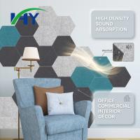 China Hexagon Acoustic Panels Recyclable PET For Office Commercial Space for sale