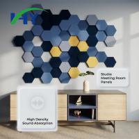 China Self Adhesive Hexagon Acoustic Panels Polyester Fiber For Office Wall Covering for sale