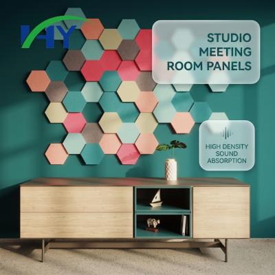 China Hexagon Acoustic Panels NRC 0 95 Sound Absorption For Office Ceiling for sale