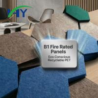 China Hexagon Acoustic Panels Sound Absorption For Plan Office And Meeting Room for sale