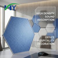 China Hexagon Acoustic Panels B1 Fire Rated For Conference Room Ceiling And Acoustic Solution for sale