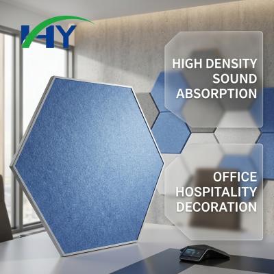 China Hexagon Acoustic Panels B1 Fire Rated For Conference Room Ceiling And Acoustic Solution for sale