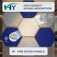 China Hexagon Acoustic Panels For Office Sound Absorption PET With Custom Size for sale
