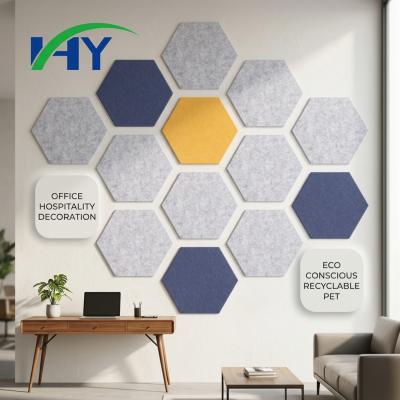 China Hexagon Acoustic Panels High Density For Auditorium And Meeting Room Use for sale