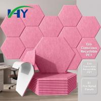 China Flame Retardant Hexagon Acoustic Panels PET For Auditorium And Commercial Use for sale
