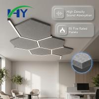 China Custom Size Hexagon Acoustic Panels For Gym And Restaurant Soundproofing for sale