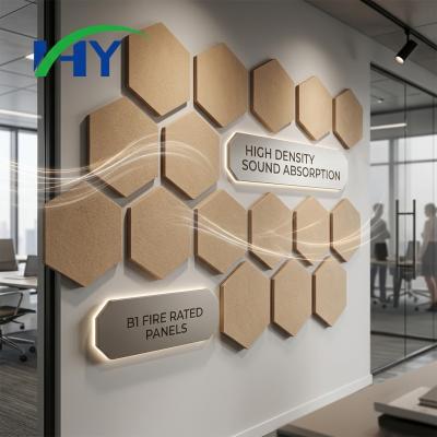 China Hexagon Acoustic Panels Wholesale For Auditorium And Classroom Ceiling for sale