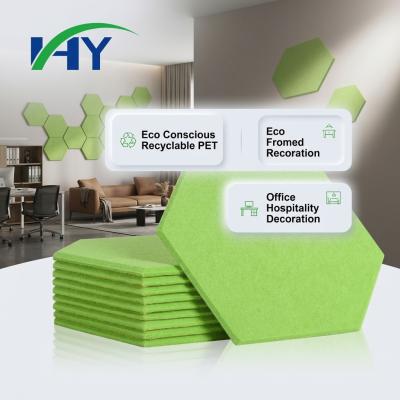 China Sustainable Supply Hexagon Acoustic Panels Recyclable PET For Commercial Project Acoustic for sale