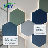 China Hexagon Acoustic Panels For Hospitality Interiors Self Adhesive For Office Wall for sale