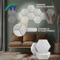 China Polyester Fiber Hexagon Acoustic Panels For Gym Restaurant Sound Absorption for sale