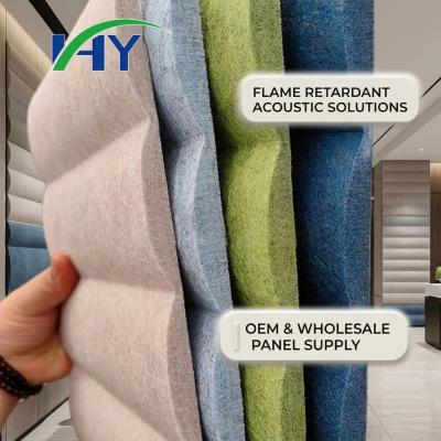 China Contractor PET Acoustic Panels For Conference Rooms 100 Polyester for sale