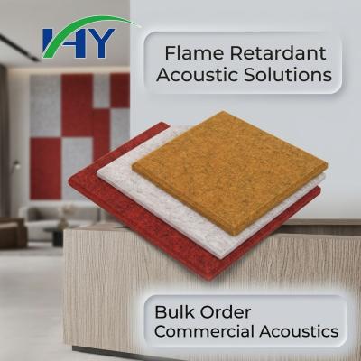 China Flame Retardant PET Acoustic Panels For Restaurants Sound Control Wholesale for sale