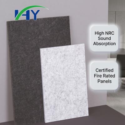 China PET Acoustic Panels Hexagon For Recording Studios Sound Absorption NRC 0.8 for sale