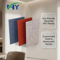 China Flame Retardant PET Acoustic Panels 100 Polyester Fiber For Restaurants for sale